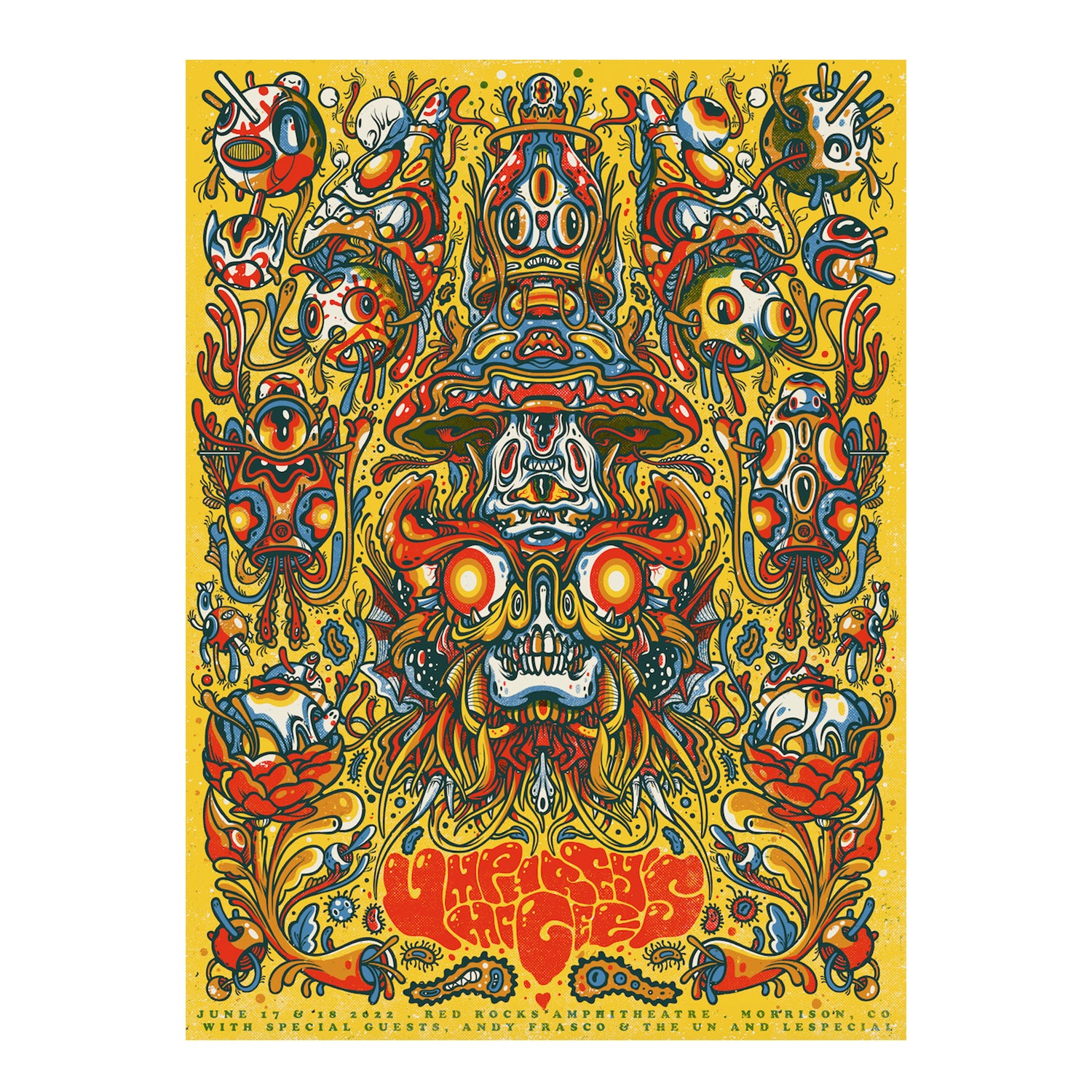 Drew Millward Red Rocks Poster – Umphrey’s McGee